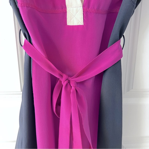 Tory Burch | Dresses | Tory Burch Angie Color Block Silk Dress | Poshmark